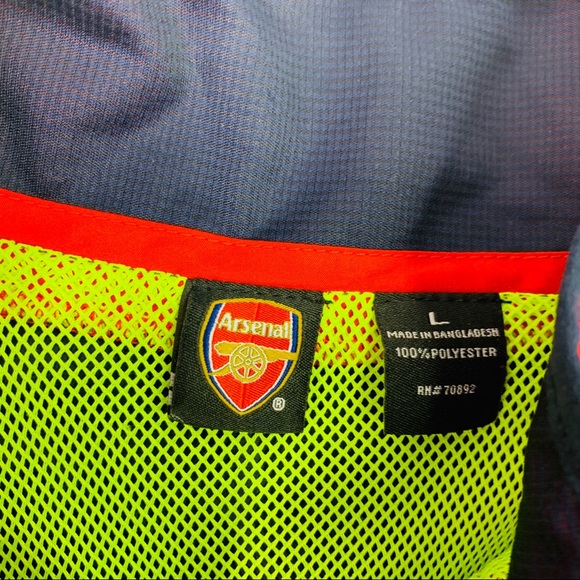 Arsenal | Jackets & Coats | Arsenal Fc Soccer Windbreaker Jacket Zip Sz ...